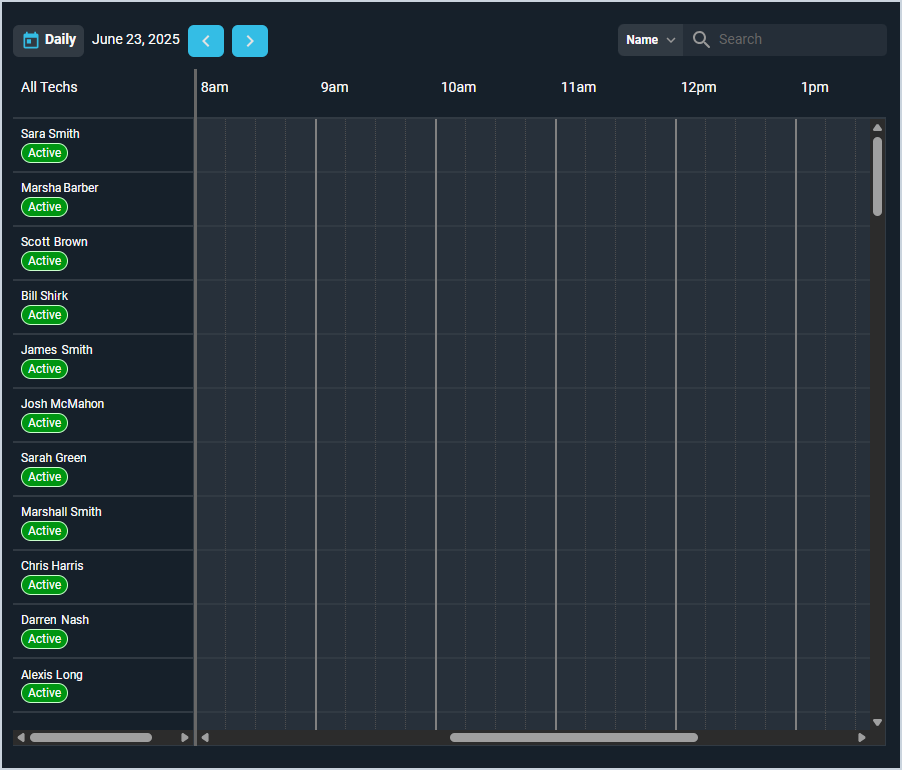 Dispatch Board: Timeline - Rev.io PSA Documentation Center