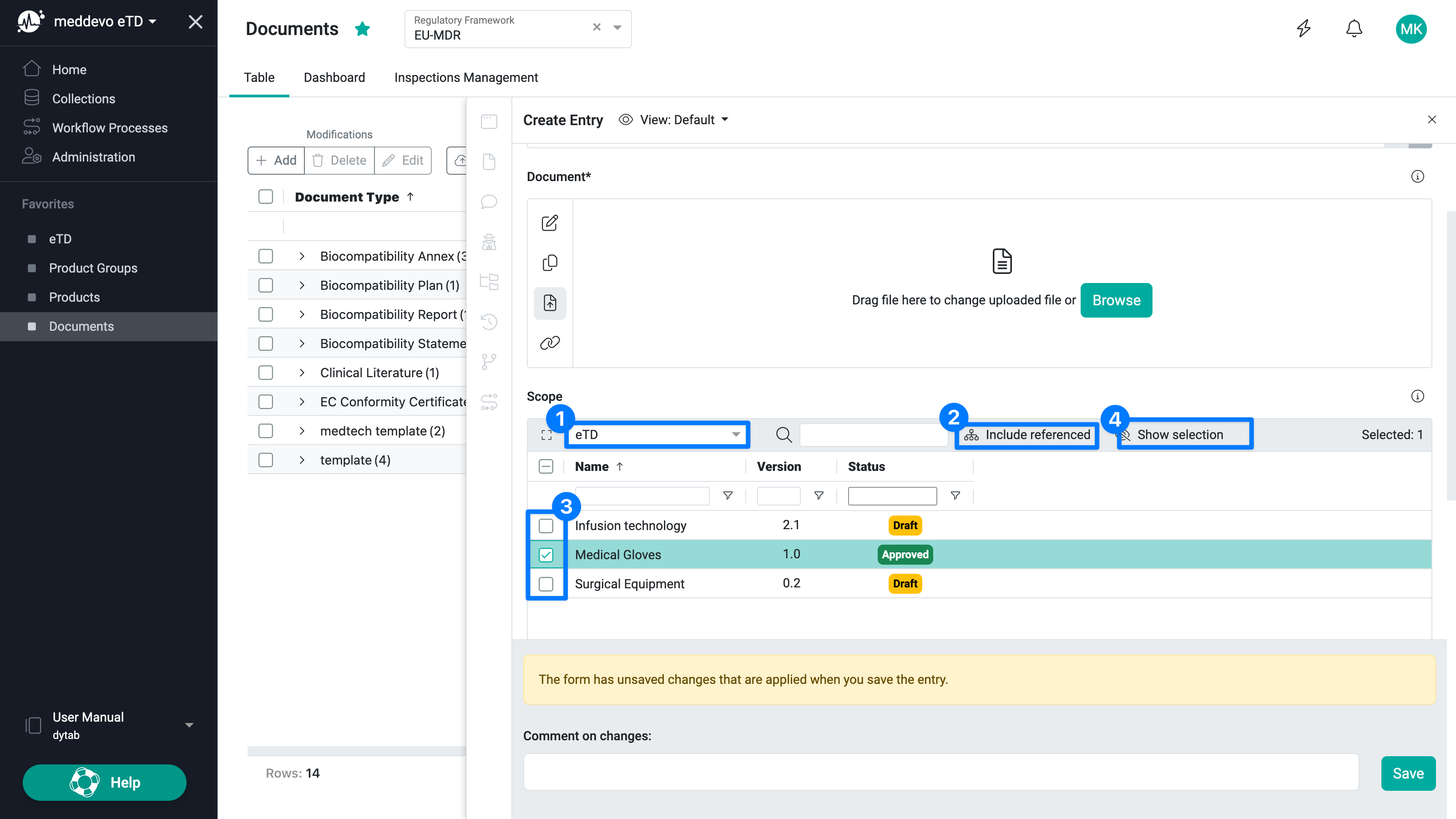 Include Scopes in new Documents - meddevo Help Center Include Scopes in new Documents - meddevo Help Center