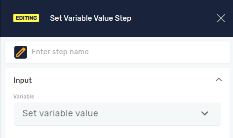 Set Variable Value Step - Robotiq.ai Help Center