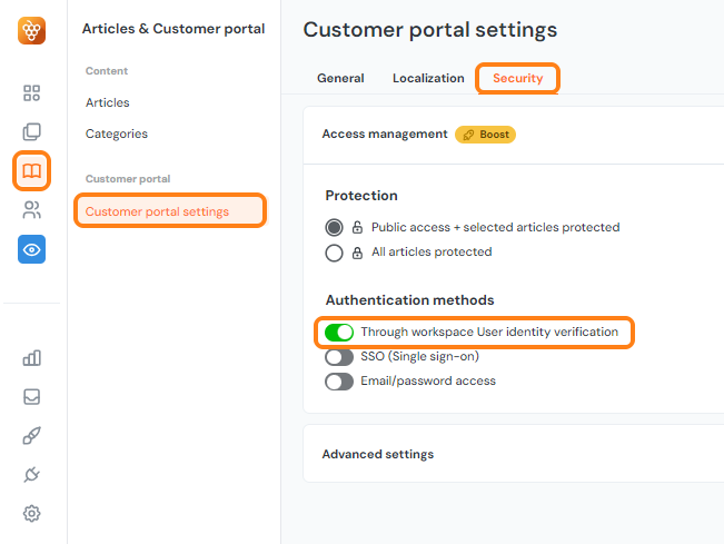 Enable access only for users from your application - Product Fruits ...