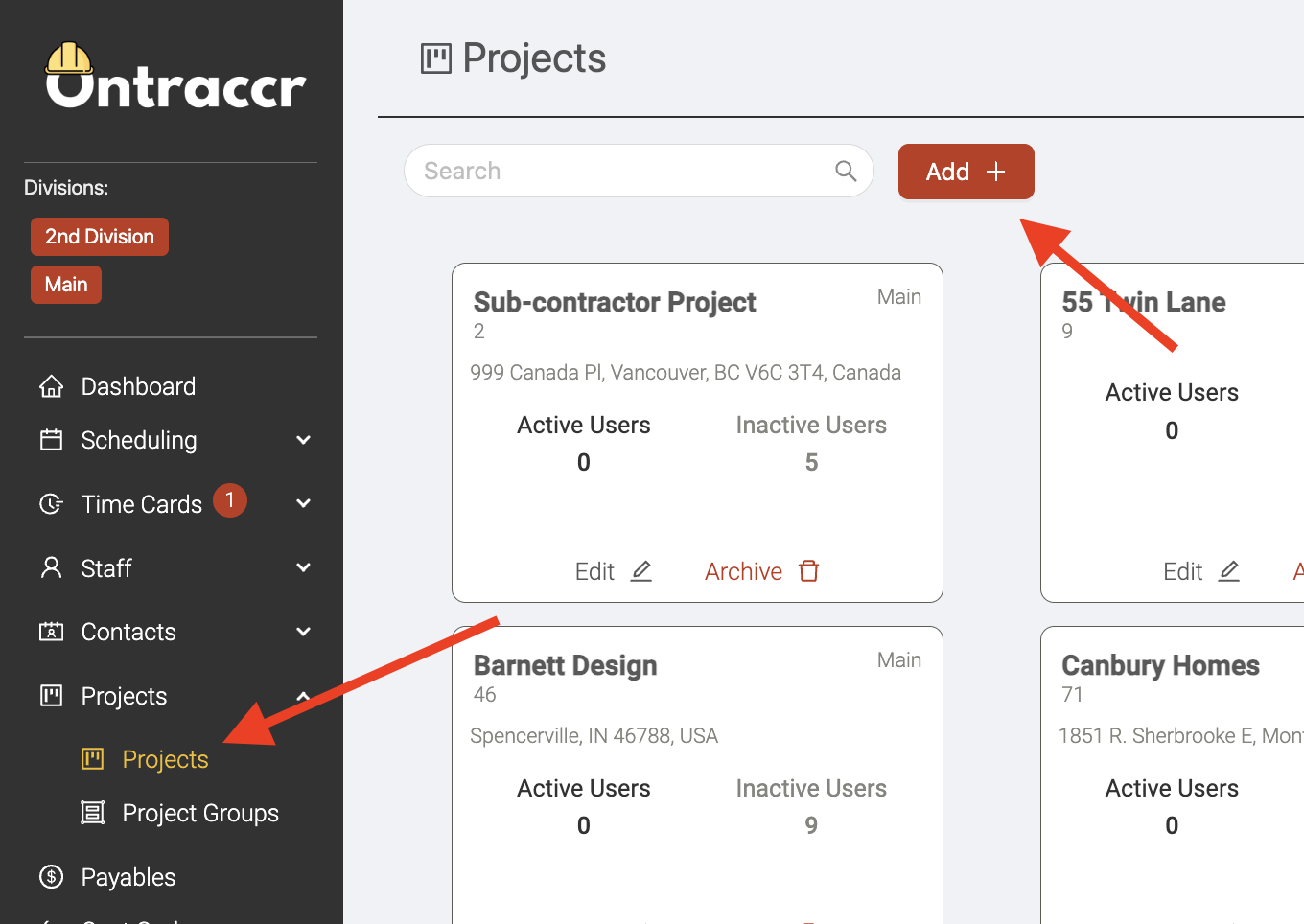 Creating your first project - Ontraccr Help Center Creating your first project - Ontraccr Help Center