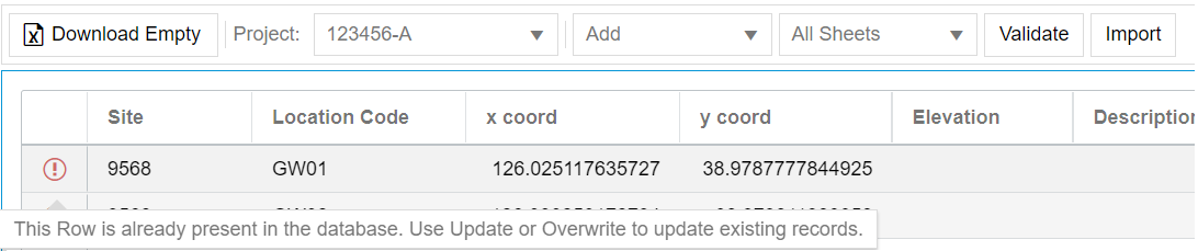 Bulk Import & Edit - Locations, Wells & Chemistry Samples - ESdat