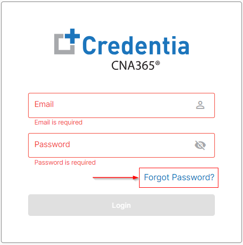 How to reset password? (Forget password?) - Credentia Self-Help Guides