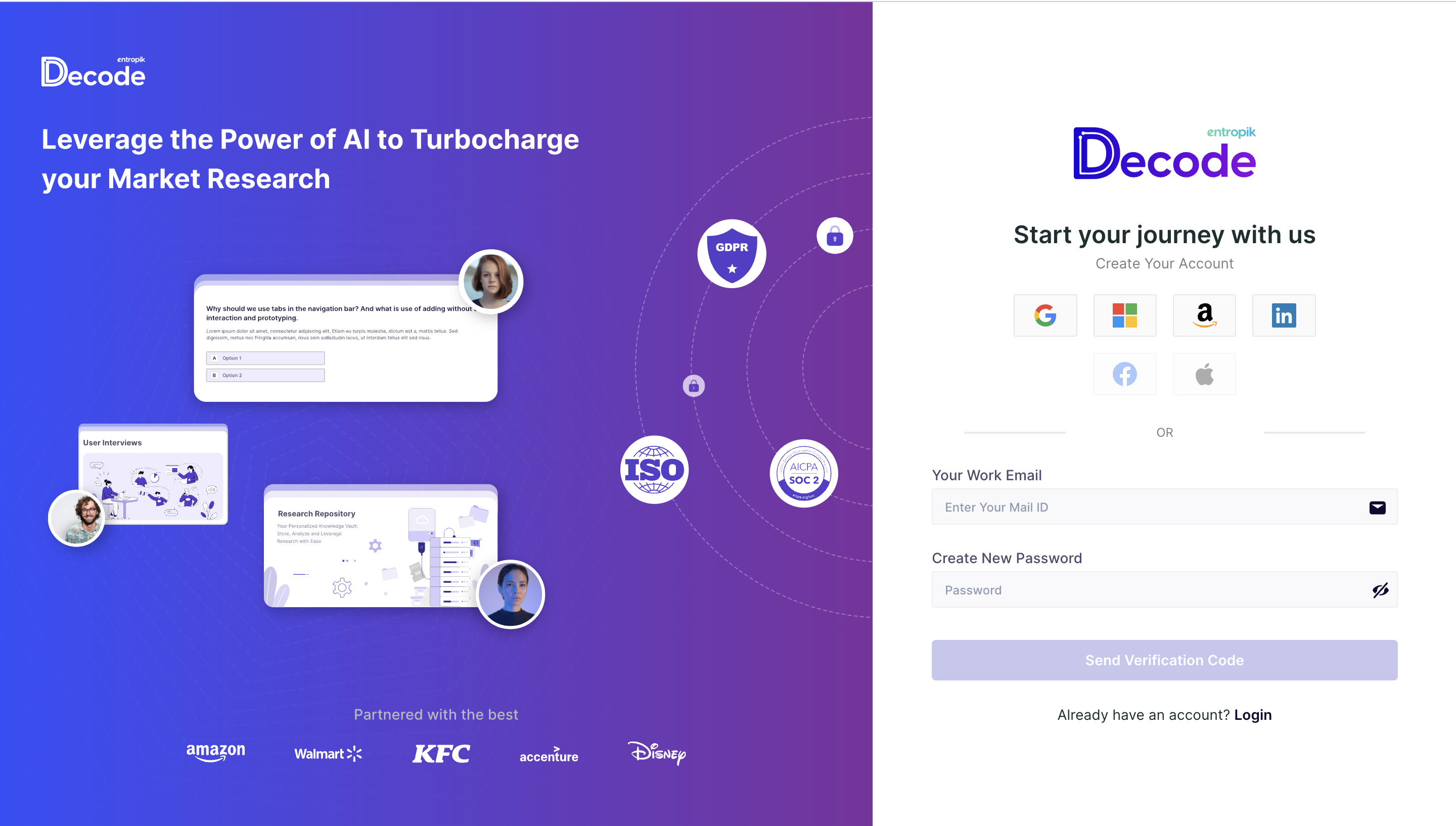 Sign-up using your email - Hi, how can we help?