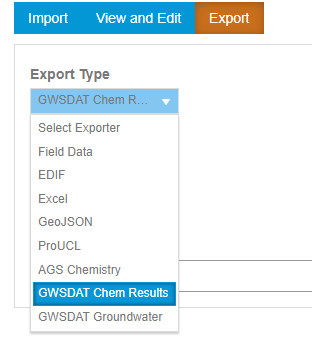 GWSDAT Export - ESdat Knowledge Base