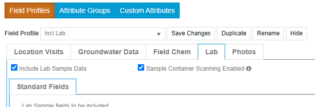 Collecting Lab eCOC information in the field - ESdat