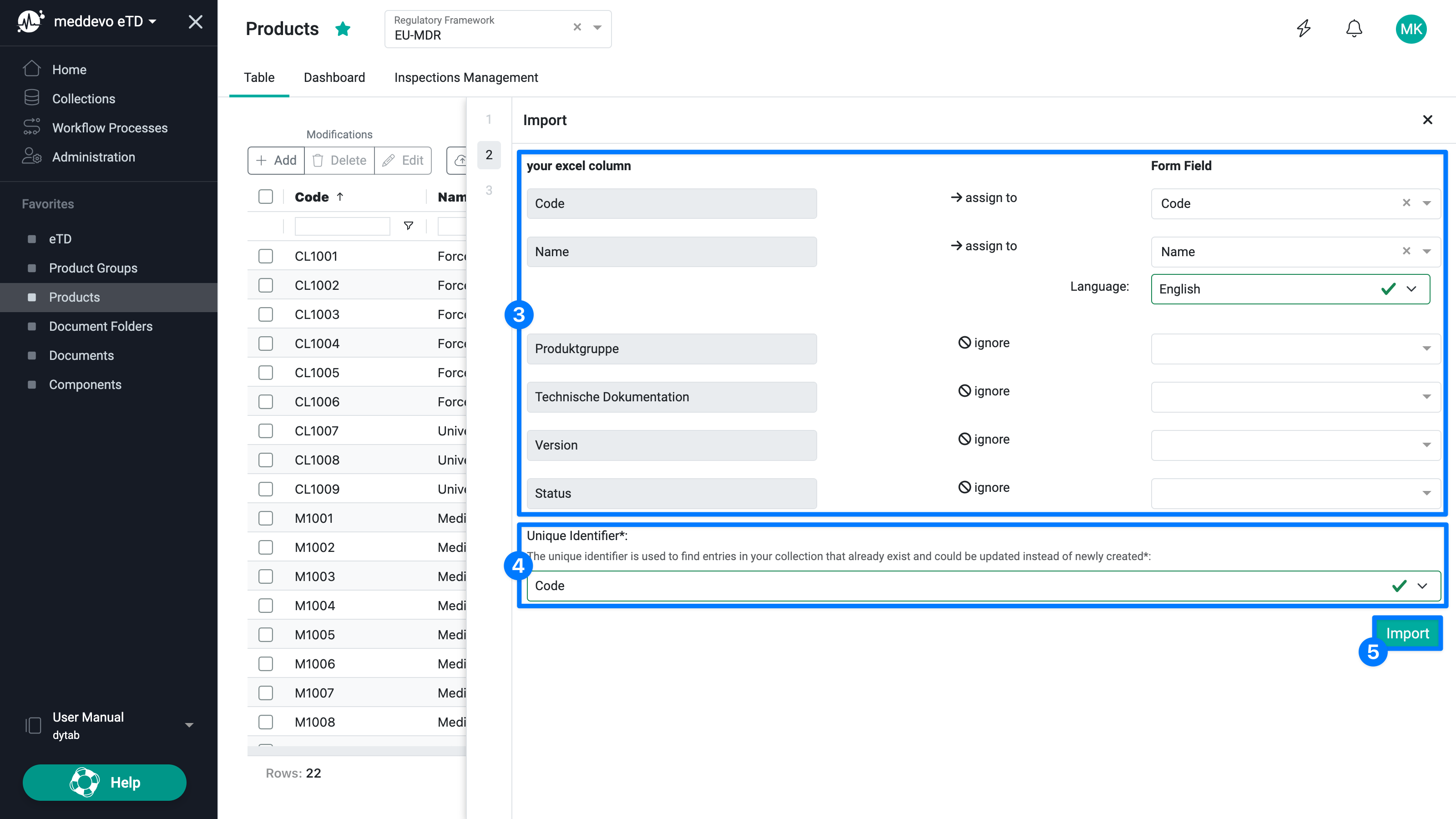 Import Excel Data into a Collection - meddevo Help Center Import Excel Data into a Collection - meddevo Help Center