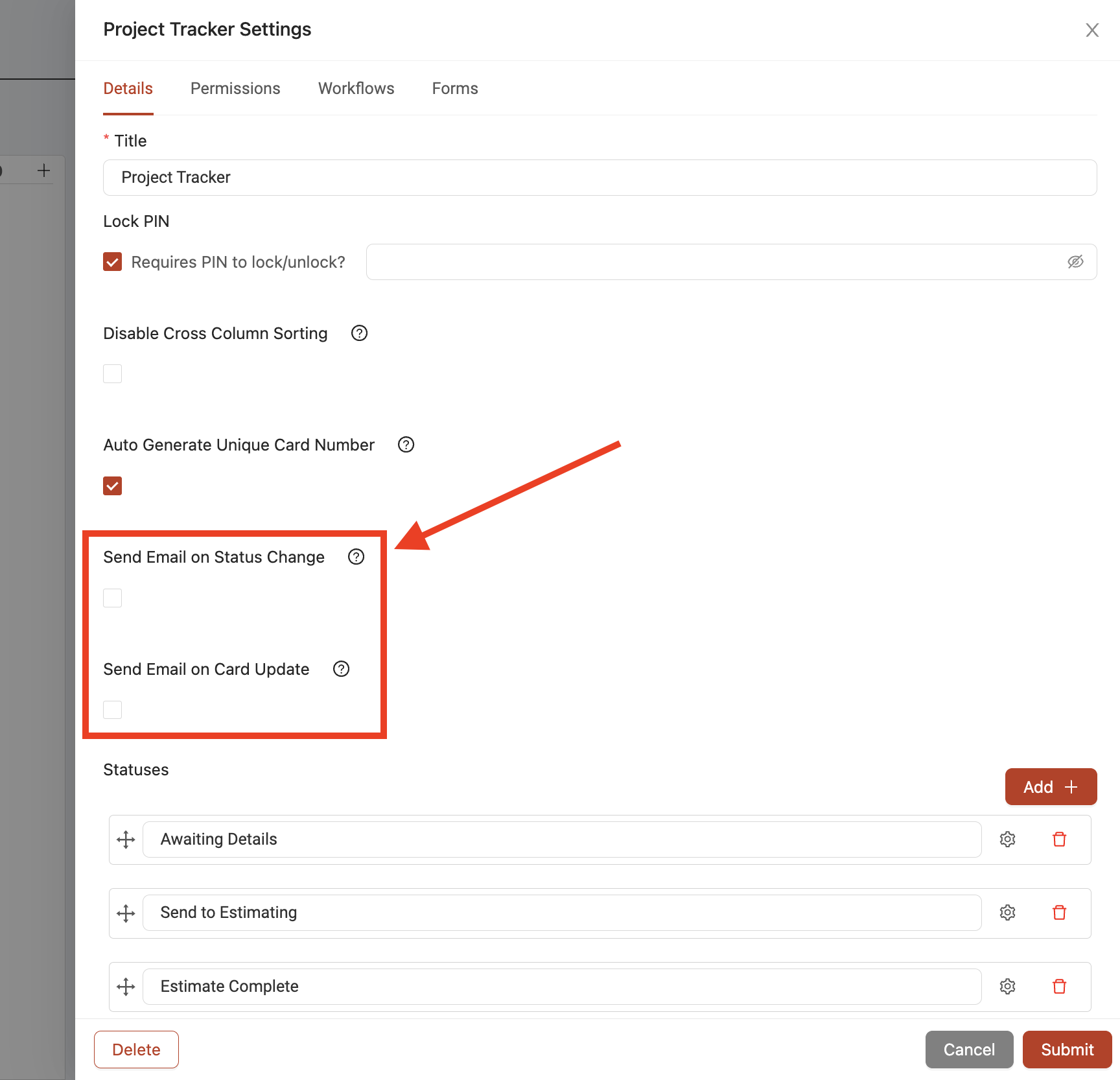 Configuring board email notifications - Ontraccr Learning Center Configuring board email notifications - Ontraccr Learning Center