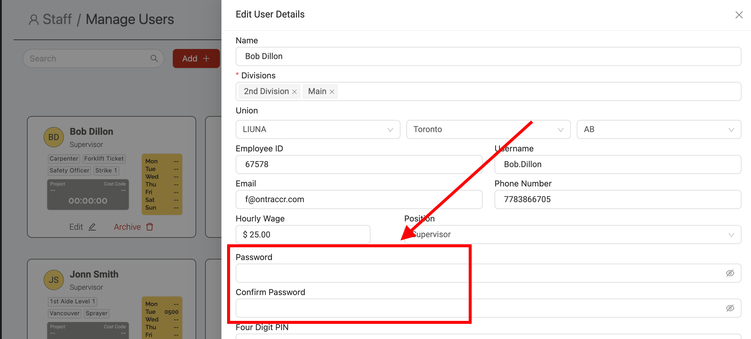 Resetting & changing passwords - Ontraccr Help Center Resetting & changing passwords - Ontraccr Help Center